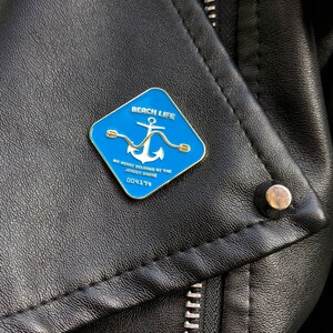 Polished Brass Shore Beach Life Badge Super Awesome Custom Soft Enamel ...