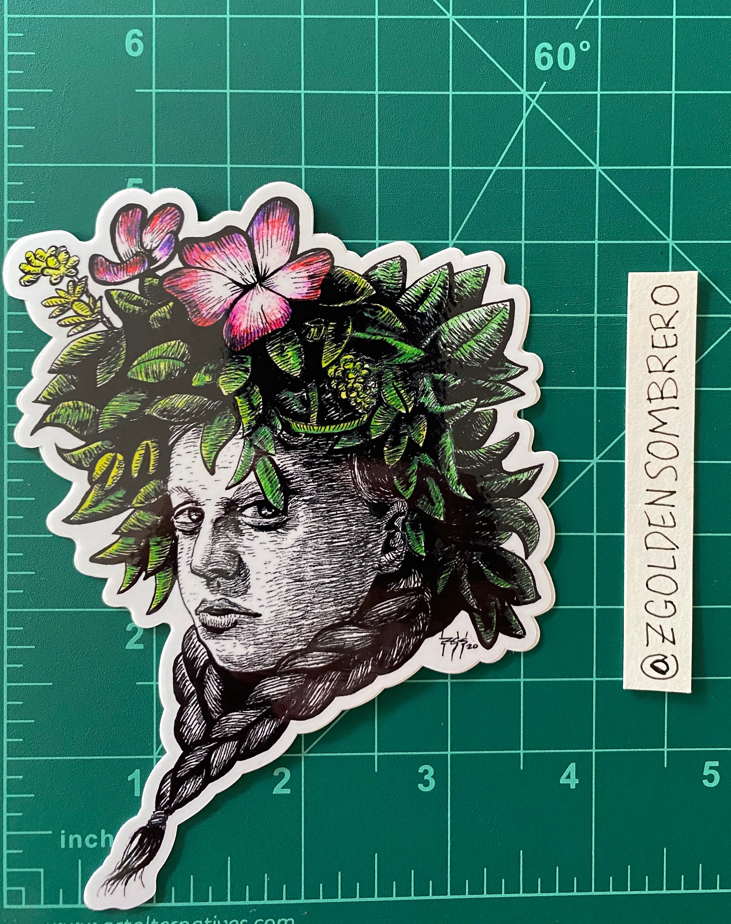 Maja color Variant Midsommar Flower Crown Vinyl Sticker - Etsy
