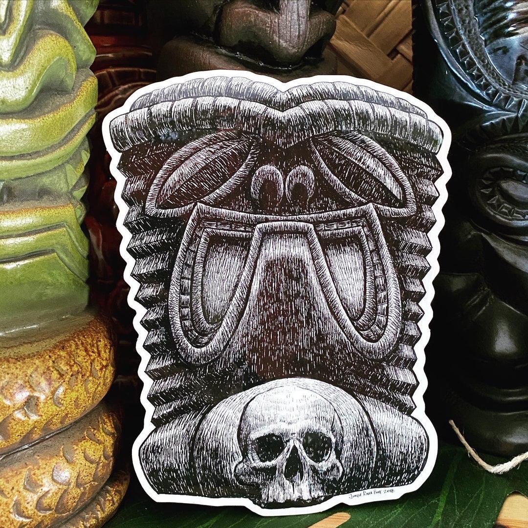 Killer Ku Tiki Pop Glossy Vinyl Sticker - Etsy