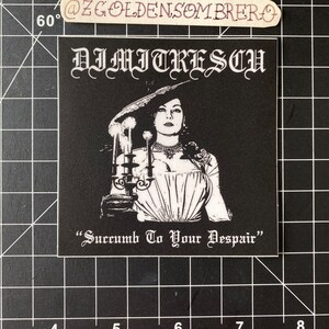 Big Vampire Lady Black Metal Art Vinyl Sticker - Etsy