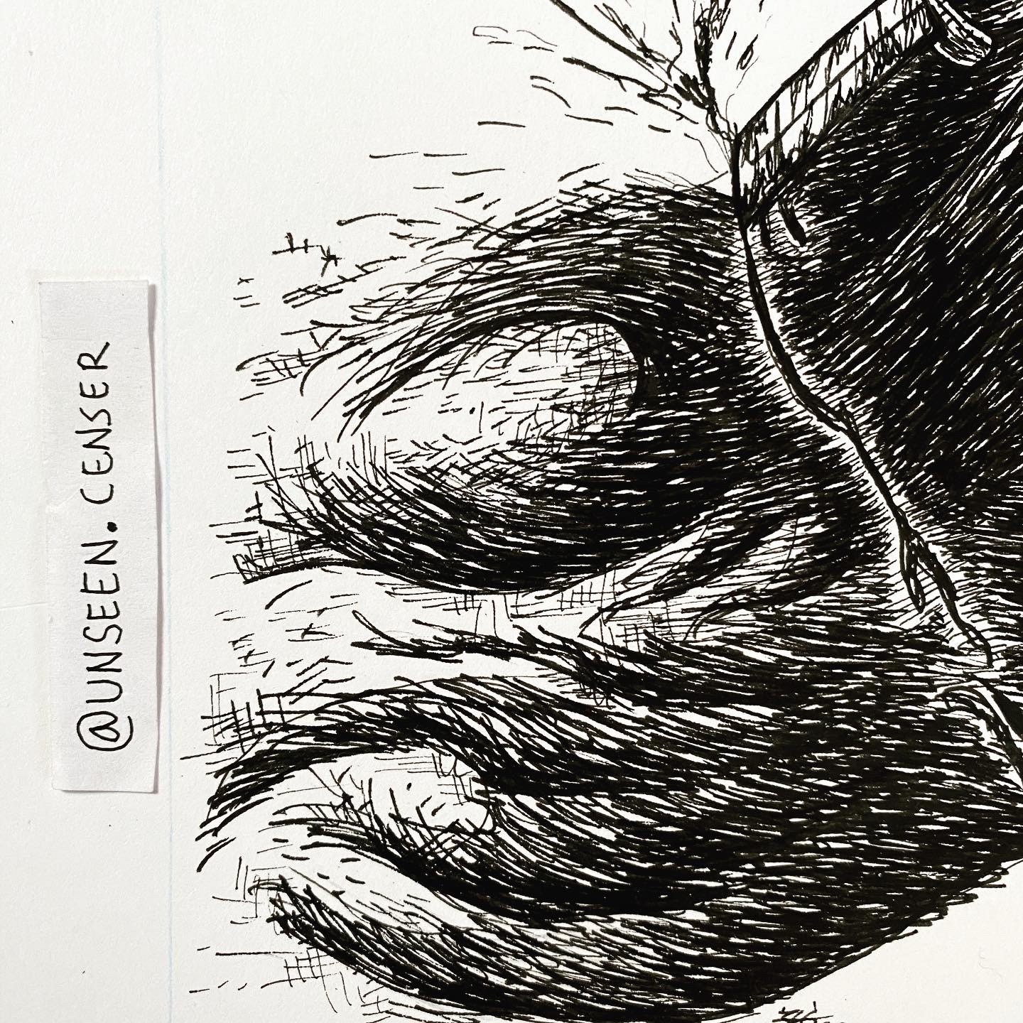 Death Comes Ripping Grim Reaper Original Ink Drawing | Etsy