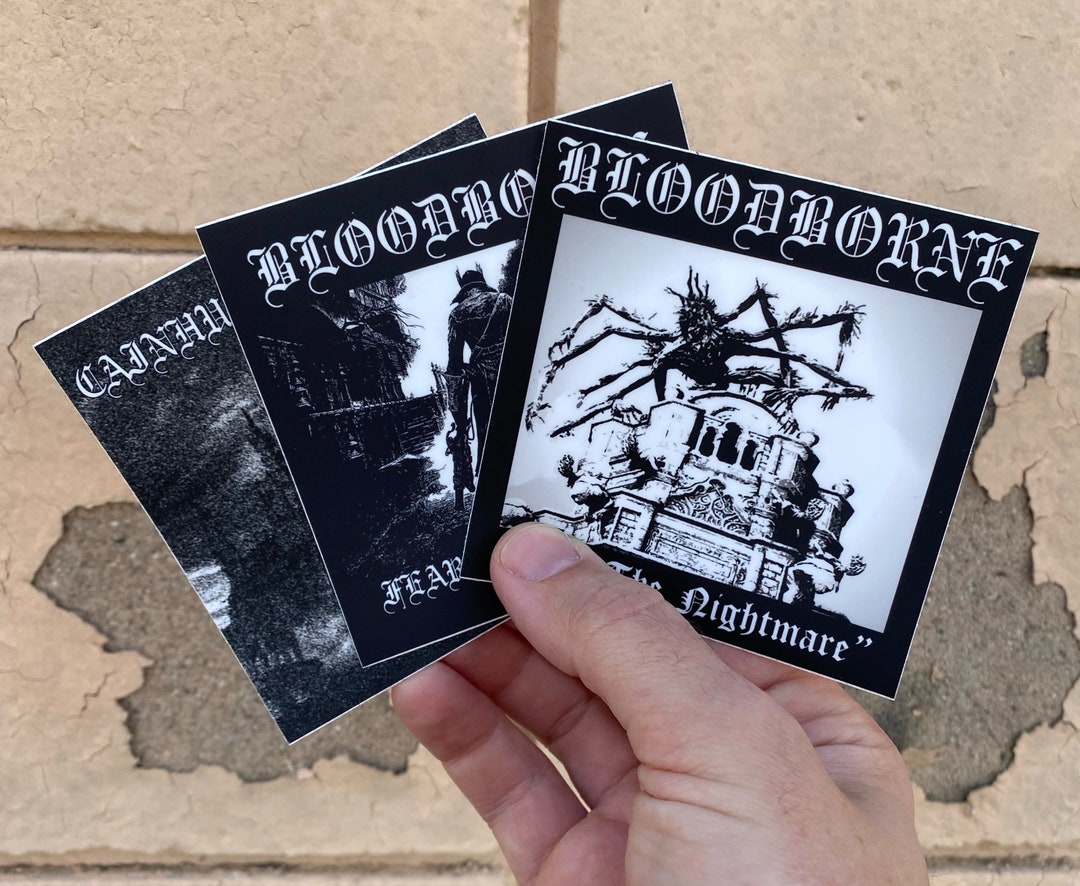 Bloodborne 3 Pack Black Metal Art Matte Vinyl Stickers - Etsy