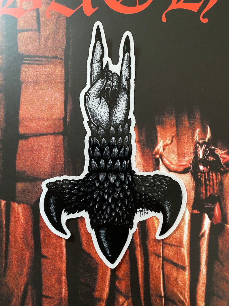 Sign of the Horns Bathory Clear Vinyl Sticker - Etsy