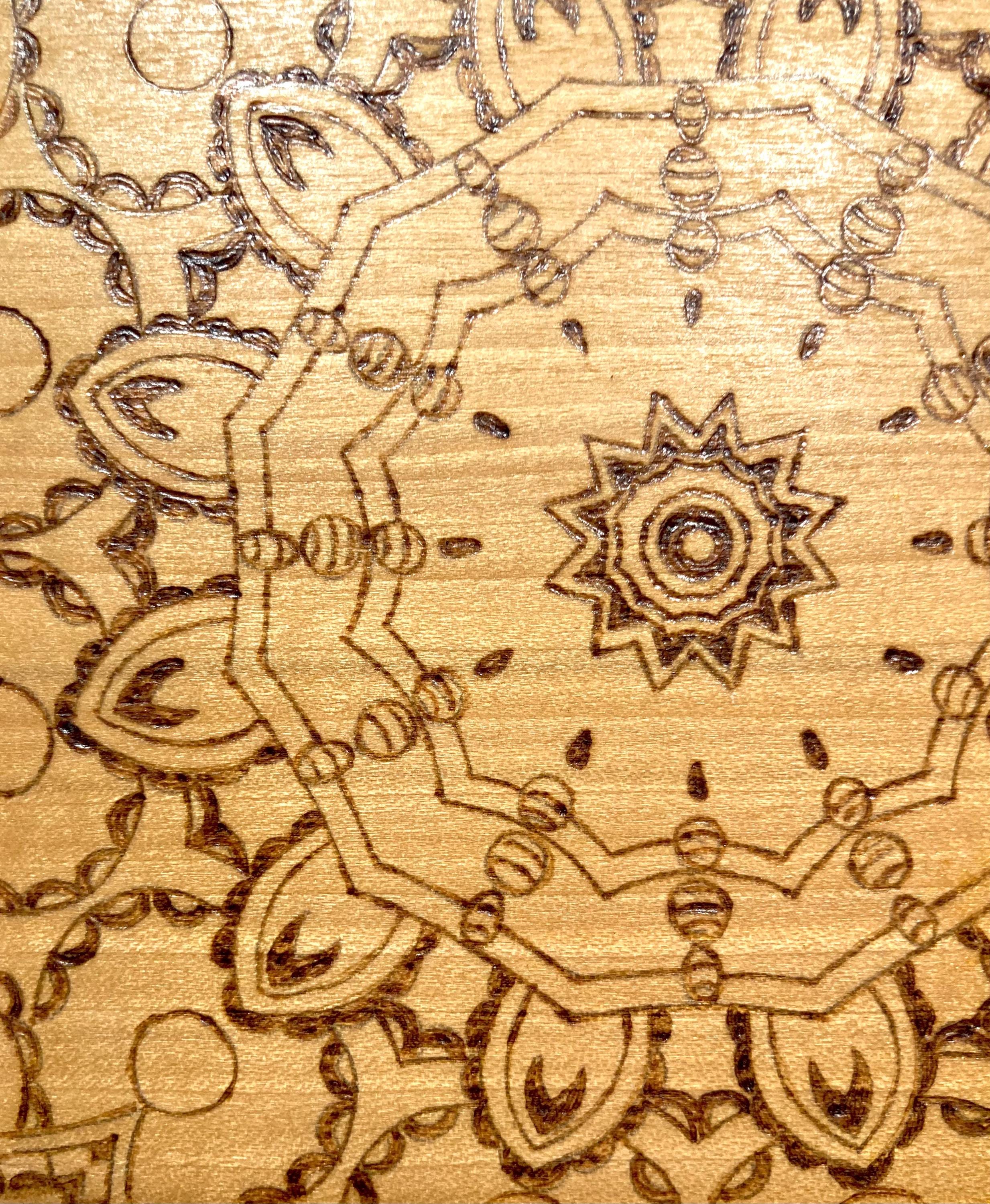 Wood Burned Mandala Art: Poplar Wood Sign - Etsy