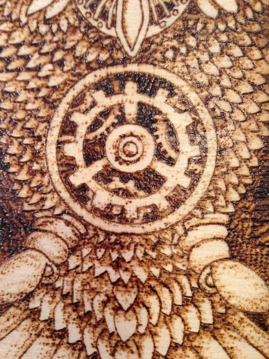 Steampunk Owl Wood Burned Art Pyrography Artwork Wooden Owl - Etsy