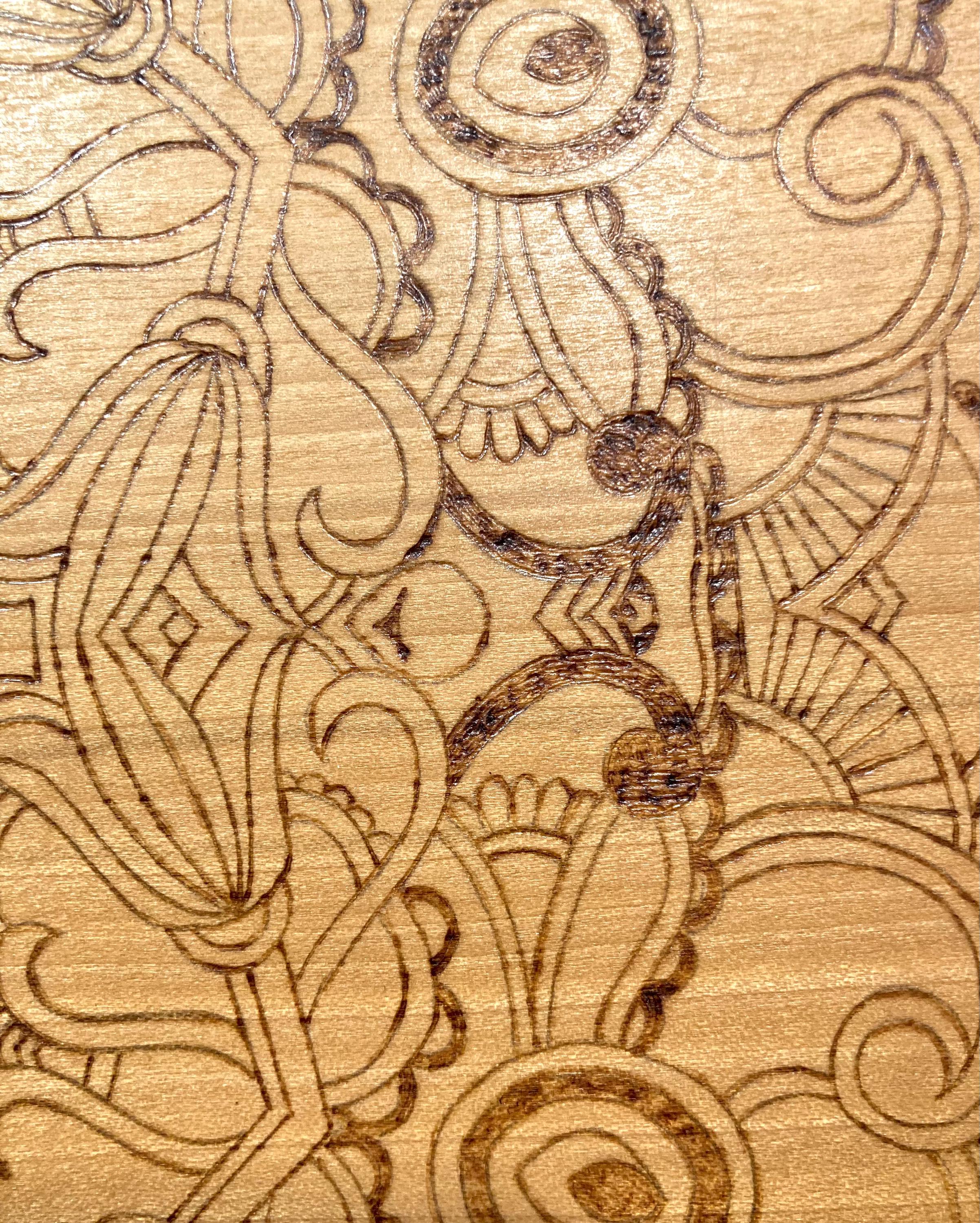 Wood Burned Mandala Art: Poplar Wood Sign - Etsy