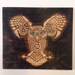 Steampunk Owl Wood Burned Art Pyrography Artwork Wooden Owl - Etsy