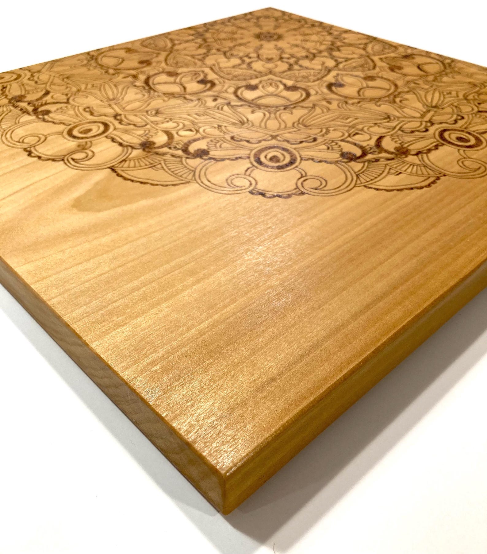 Wood Burned Mandala Art: Poplar Wood Sign - Etsy