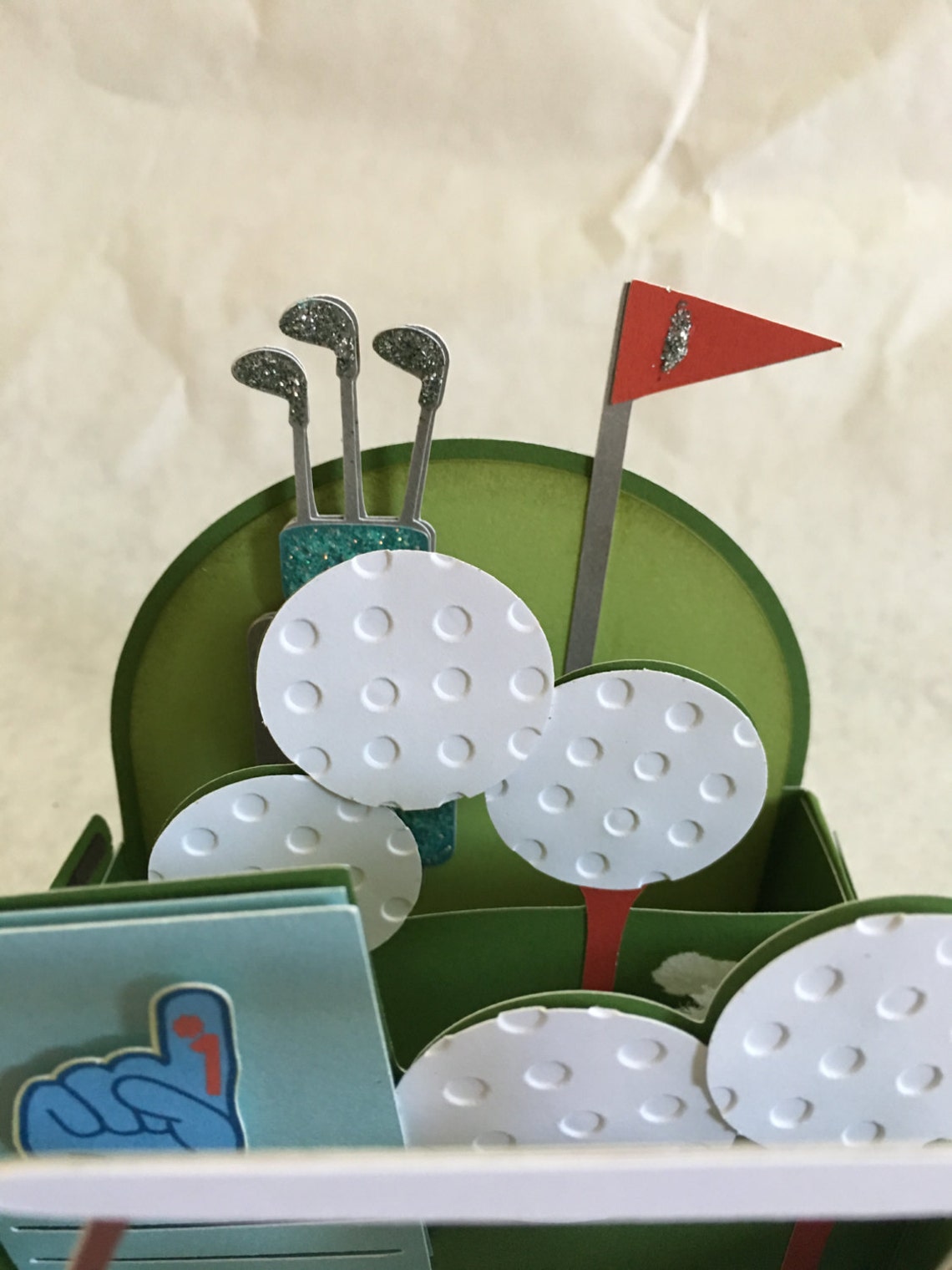 3D Pop up Card - Golf Card - Etsy