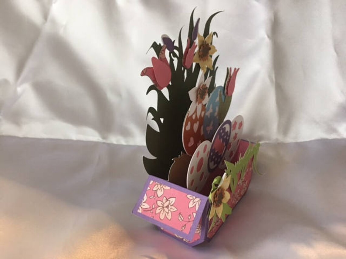 Spring Pop up Box Card - Etsy