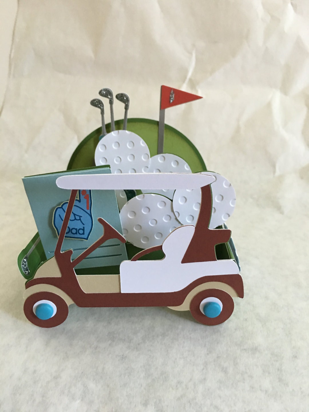 3D Pop up Card - Golf Card - Etsy