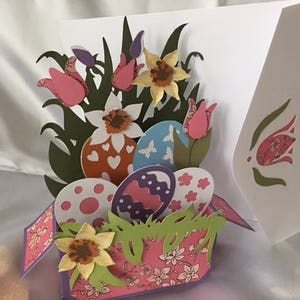 Spring Pop up Box Card - Etsy