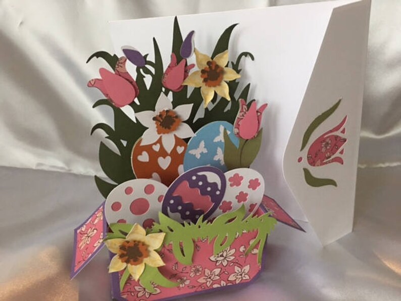 Spring Pop up Box Card - Etsy
