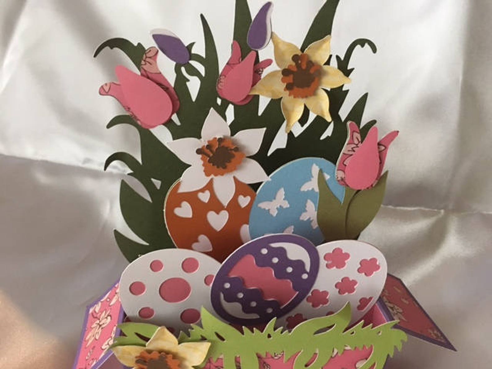 Spring Pop up Box Card - Etsy