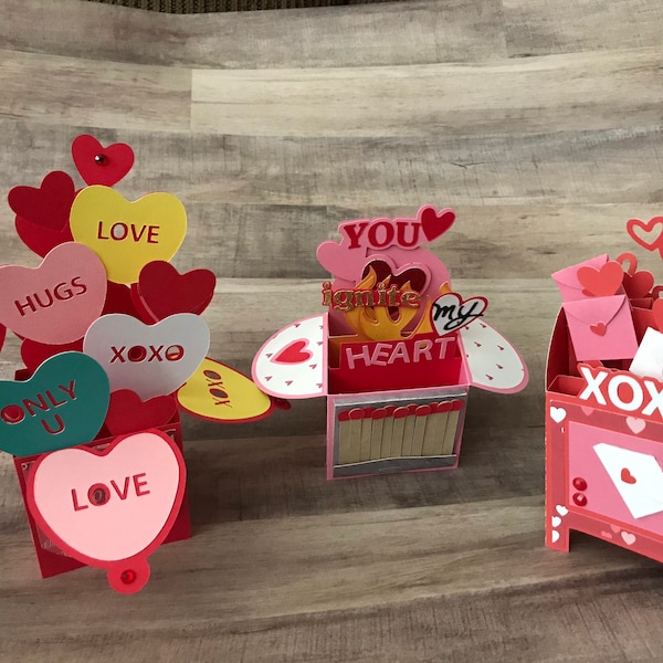 Boxed Valentine Cards - Etsy