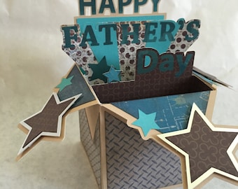 3D pop up Father's Day card tool box | Etsy