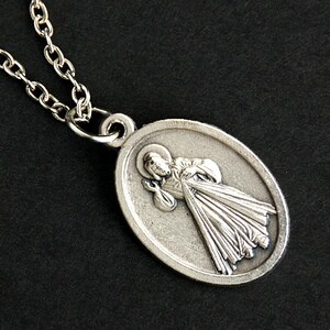 Divine Mercy Necklace. Christian Necklace. Divine Mercy Medal Necklace ...