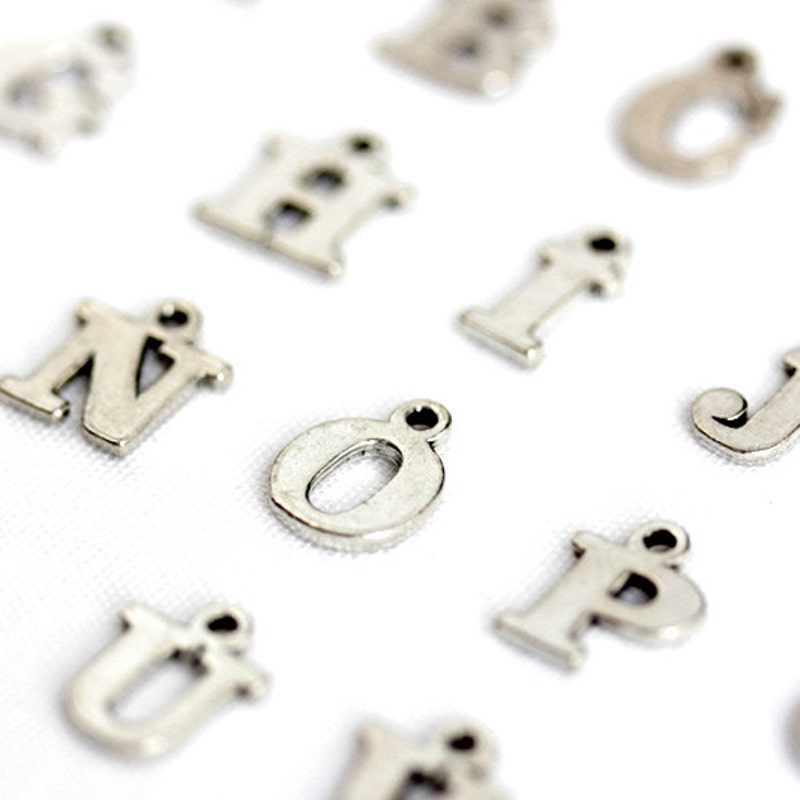 Letter Charm - Etsy