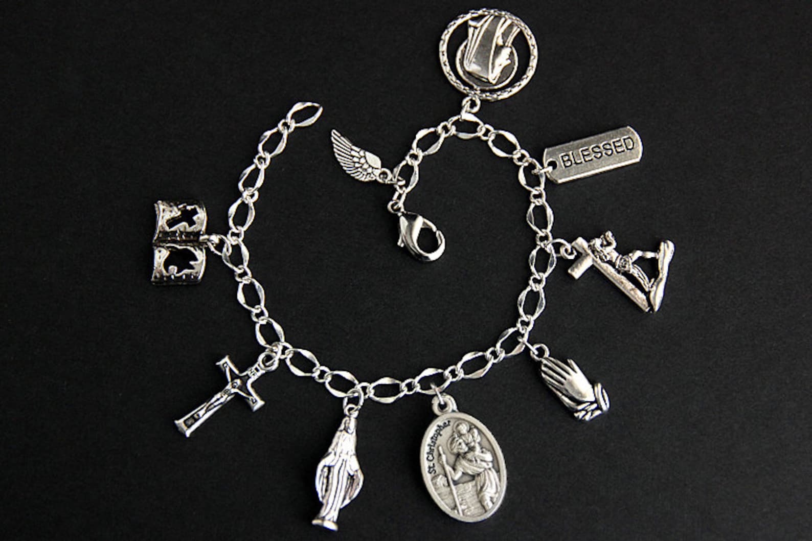 Saint Christopher Bracelet. Christian Bracelet. St Christopher | Etsy