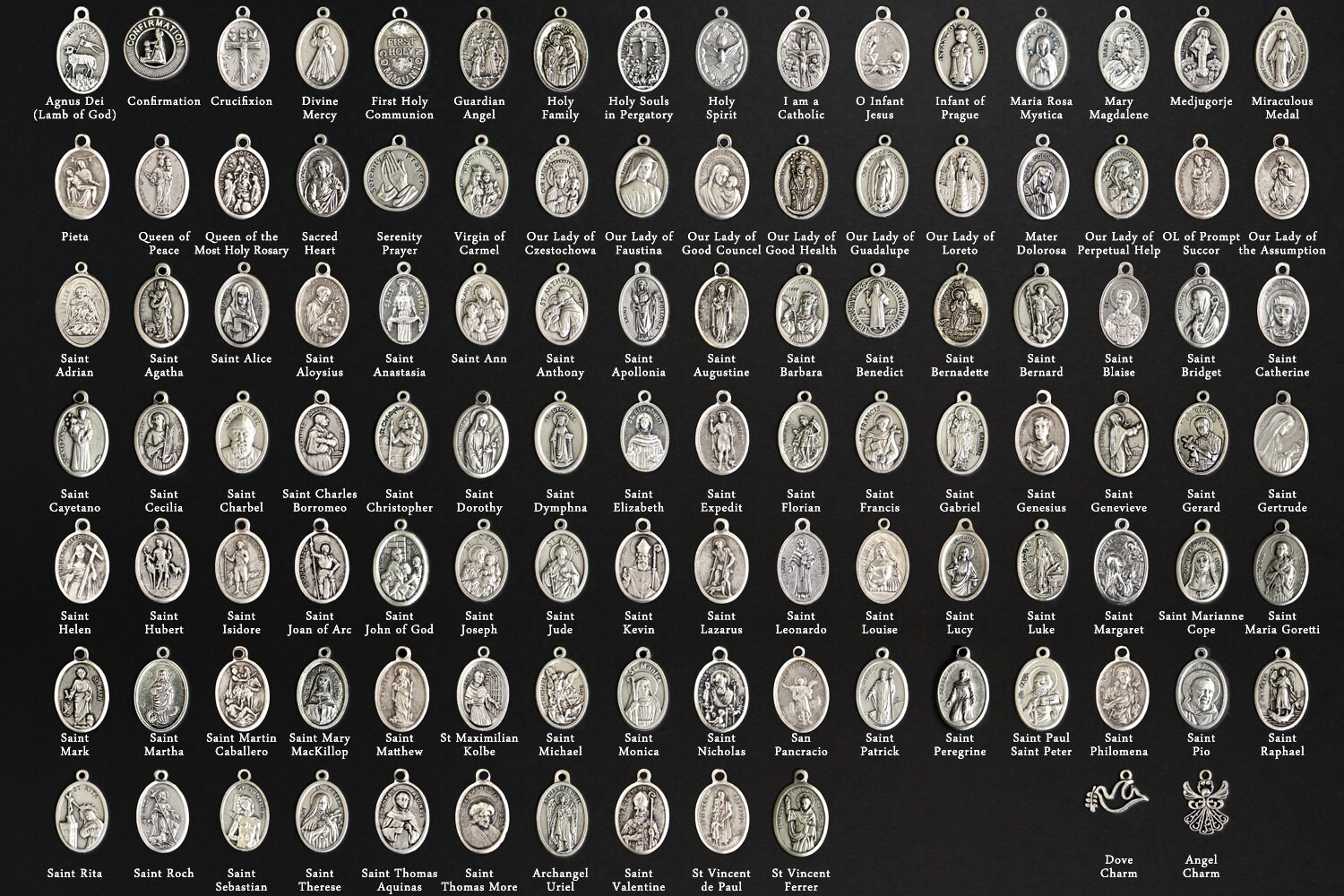 Christian Bracelet. Christian Charm Bracelet. Religious - Etsy