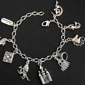 Fantasy Bracelet. Fairy Tale Charm Bracelet. Story Book Bracelet. Fable ...
