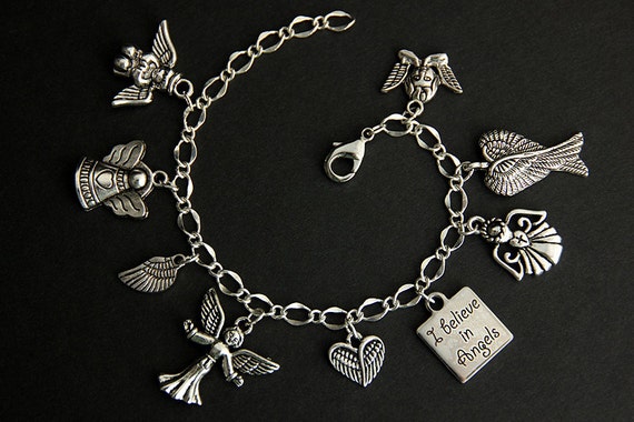 Angel Bracelet. Believe in Angels Charm Bracelet. Christian - Etsy