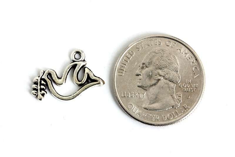 Dove of Peace Charm. Dove Charm. Add-on Charm for Charm Bracelet or ...