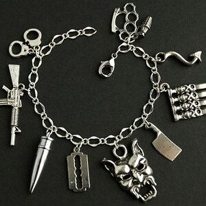 Evil Deeds Bracelet. Devil Made Me Do It Charm Bracelet. Evil Bracelet ...