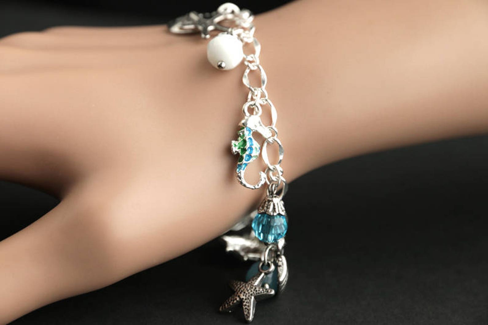Enchanted Sea Bracelet. Blue Ocean Bracelet. Sea Life Charm | Etsy