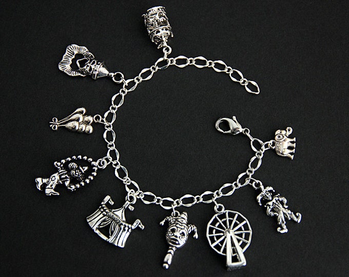 Carnival Bracelet. Amusement Park Charm Bracelet. Circus - Etsy