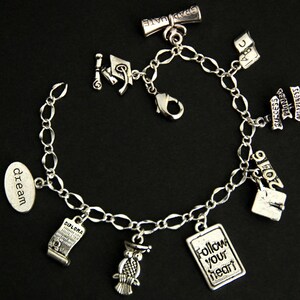 Graduation Bracelet. Graduation Gift Charm Bracelet. Graduate Bracelet ...