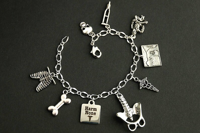 Chiropractor Bracelet. Orthopedic Doctor Charm Bracelet. Bone - Etsy