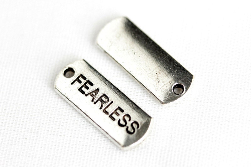 Fearless Charm. Add-on Charm for Charm Bracelets. Silver - Etsy