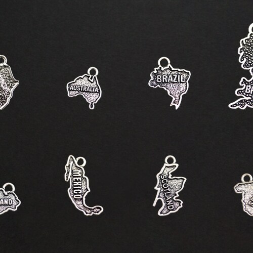 Country Charms. International Charms. Add-on Charm for - Etsy