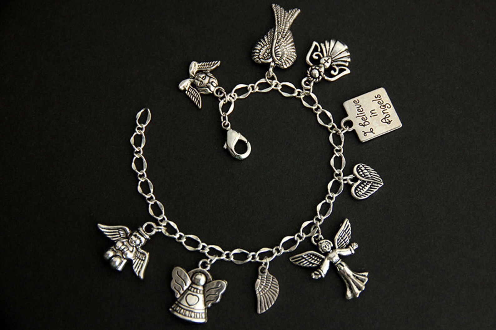 Angel Bracelet. Believe in Angels Charm Bracelet. Christian - Etsy