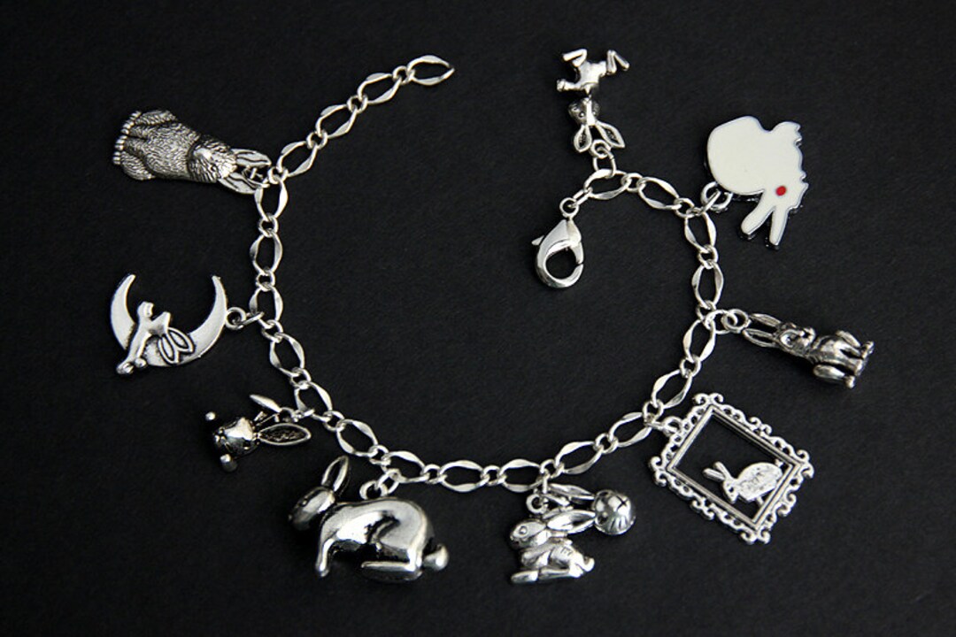 Rabbit Bracelet. Bunny Rabbit Charm Bracelet. Bunny Bracelet. Hare ...