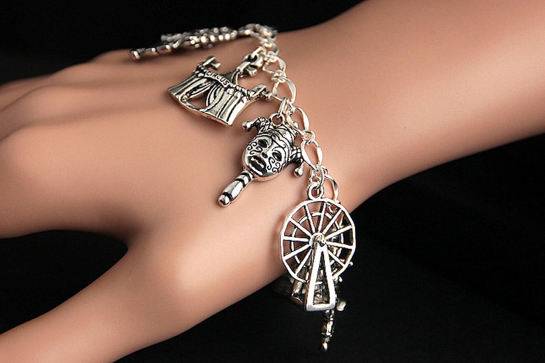 Carnival Bracelet. Amusement Park Charm Bracelet. Circus Bracelet ...
