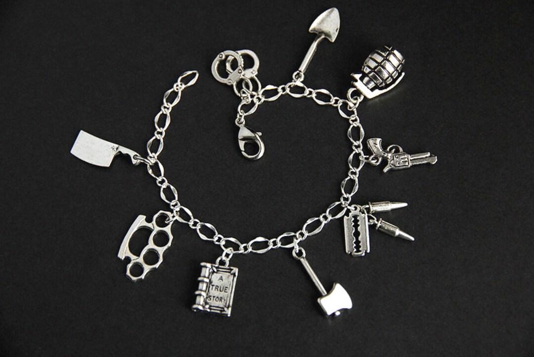 Murder Mystery Bracelet. True Crime Charm Bracelet. Murder Bracelet ...