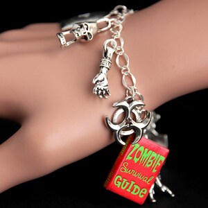 Zombie Bracelet. Zombie Apocalypse Charm Bracelet. Undead Bracelet ...