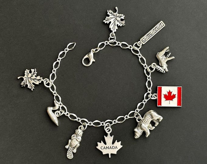Canadian Flag Inspired Maple Leaf Leather Keychain - Etsy Canada