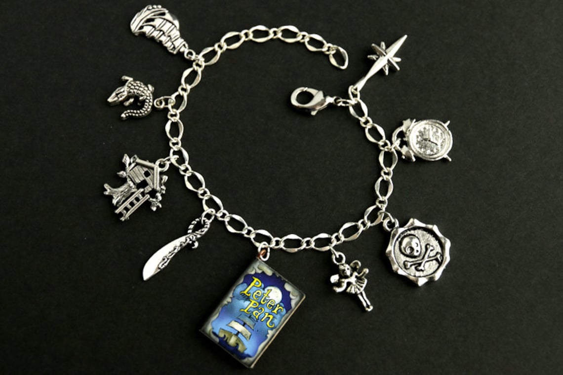 Peter Pan Bracelet. Peter Pan Charm Bracelet. Storybook - Etsy