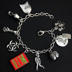 Zombie Bracelet. Zombie Apocalypse Charm Bracelet. Undead Bracelet ...