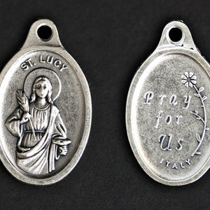 Saint Lucy Bracelet. Christian Bracelet. St Lucy Catholic Charm ...