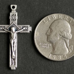 Basic Crucifix Necklace. Catholic Necklace. Charm Necklace. INRI ...