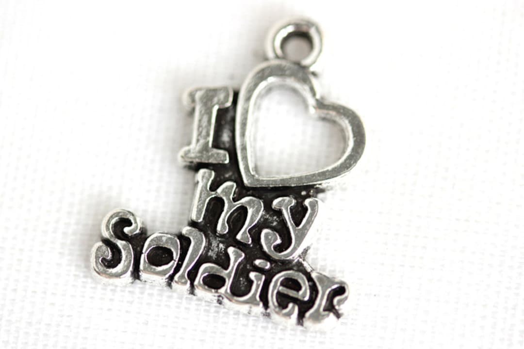 I Love My Soldier Charm. Military Charm. Add-on Charm for Charm ...