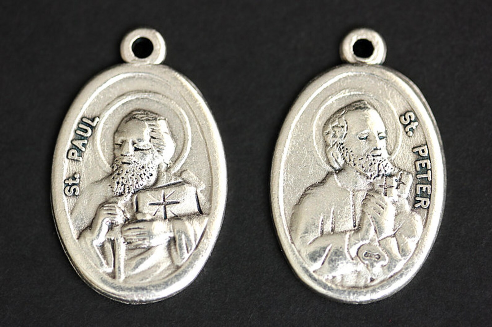 Saint Peter Bracelet. St Paul Christian Bracelet. Catholic Charm ...