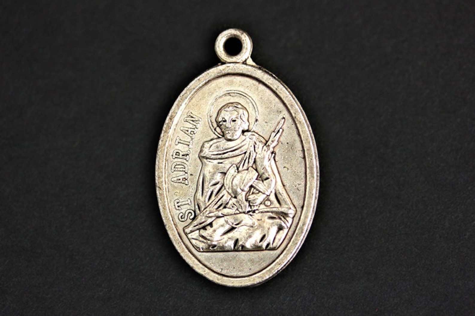 Saint Adrian Necklace. Catholic Saint Necklace. St Adrian - Etsy