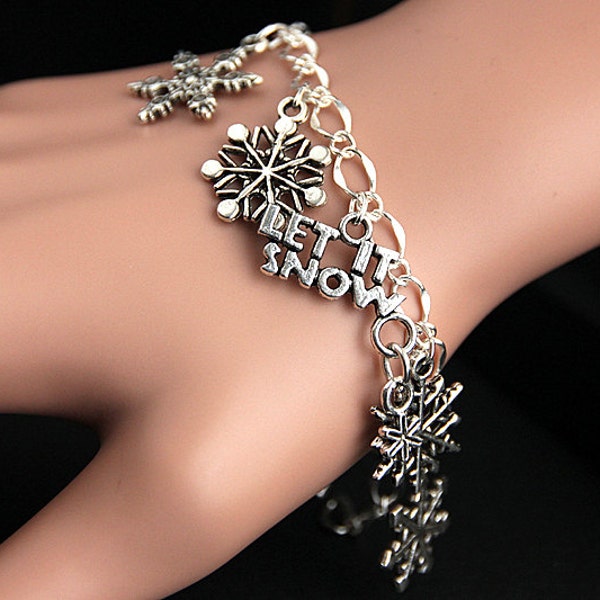 Snowflake Bracelet - Etsy