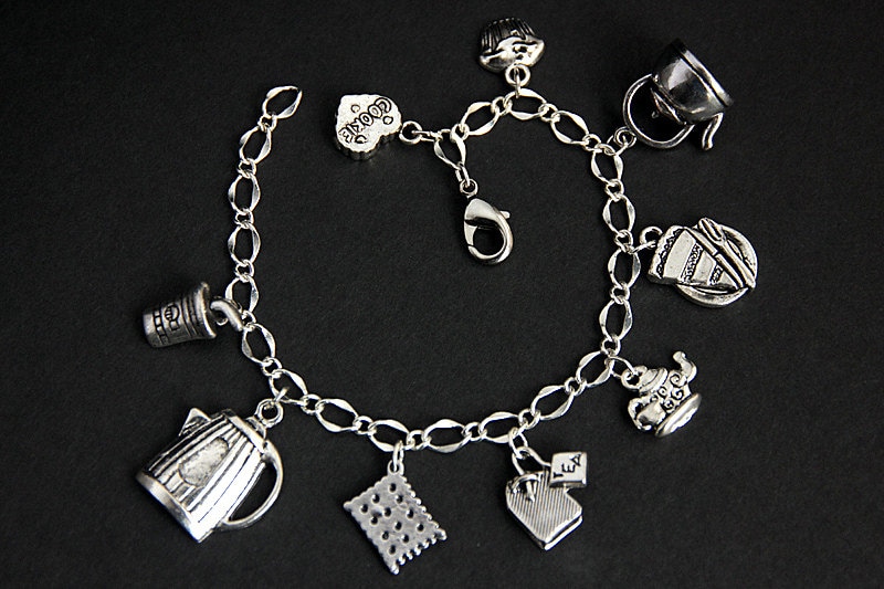 Food Bracelet. Charm Bracelet. Brunch Bracelet. Diner Dessert - Etsy ...