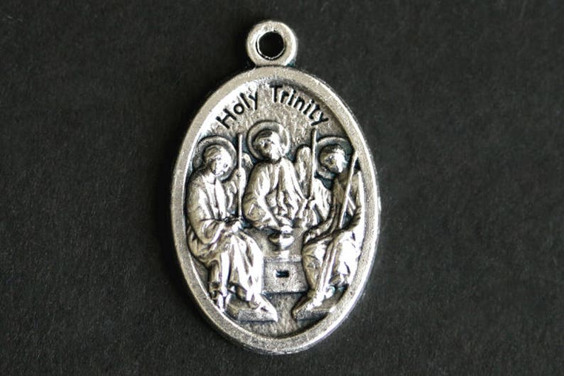 Holy Trinity Necklace. Catholic Necklace. Holy Trinity Medal | Etsy